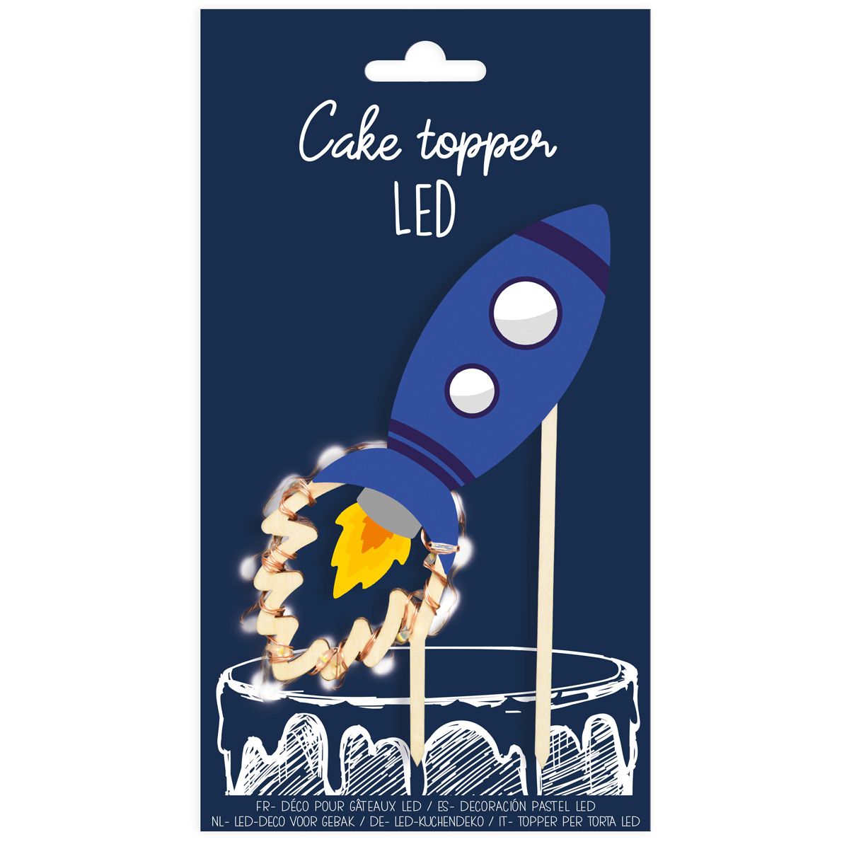 Space LED Cake Topper – SugarSisters.ie