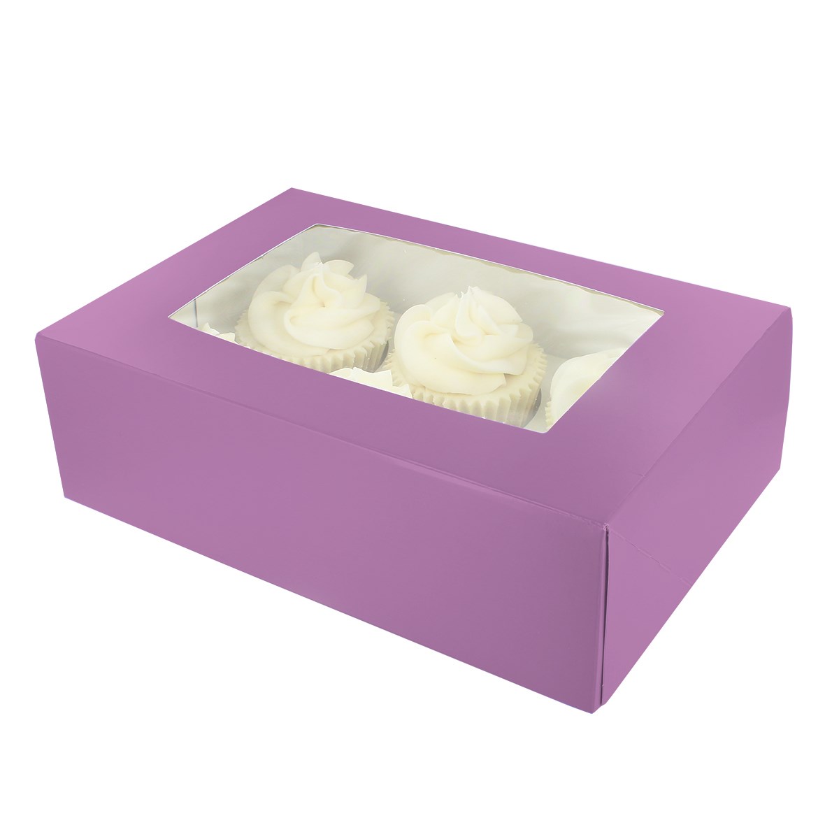 6s /12s Purple Cupcake Box – SugarSisters.ie