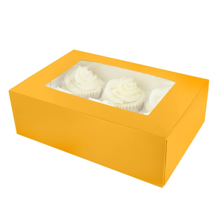 6s /12s Sunflower Cupcake Box – SugarSisters.ie
